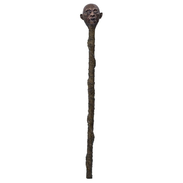 Shrunken Head Voodoo Staff - Walmart.com