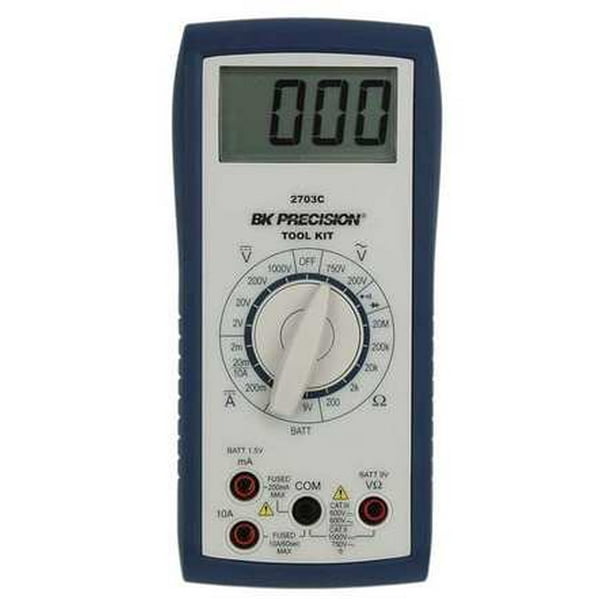 B&K PRECISION 2703C Digital Multimeter,1000V,10A - Walmart.com ...