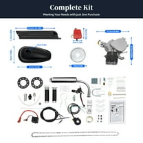 100CC 2-Stroke Gas Petrol Bike Engine Motor Kit, Full Set DIY Upgrade ...