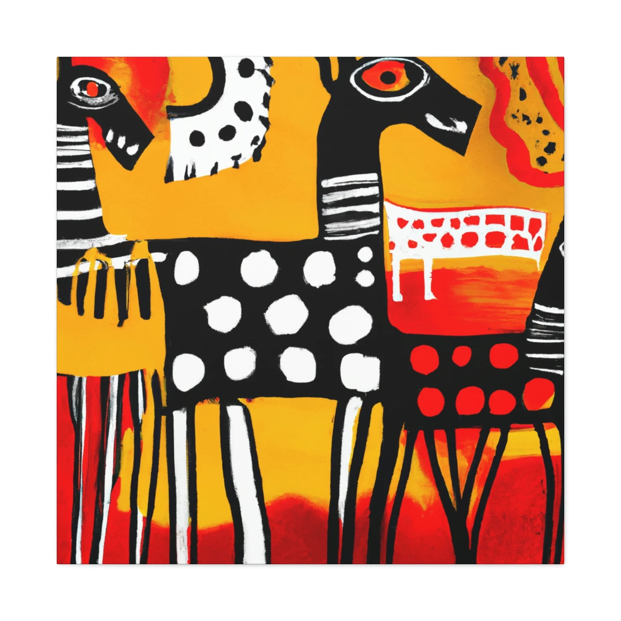 Hyena Dance Celebration - Canvas - Walmart.com