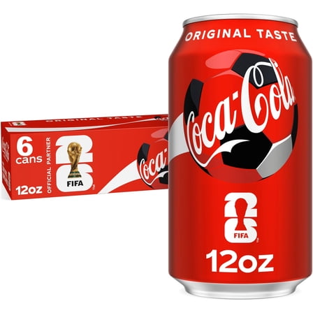 Coca-Cola Cans, 12 fl oz, 6 Pack - Walmart.com