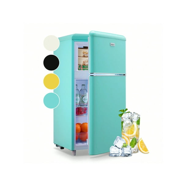 WANAI 3.5 Cu.Ft Compact Refrigerators Mini Fridge With Freezer Blue ...
