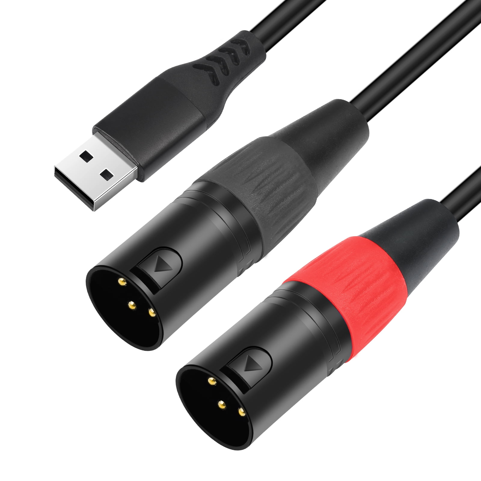 USB A Dual XLR Male Audio Cable PC Al Convertidor Estéreo (3M) | Bodega ...