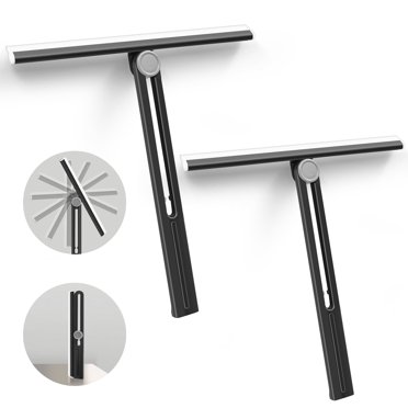 simplehuman Foldaway Squeegee with Die-Cast Zinc Handle for Shower Wall ...