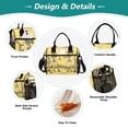 ALAZA Tropical Skeleton Dancing Print Cooler Lunch Bag Insulated ...
