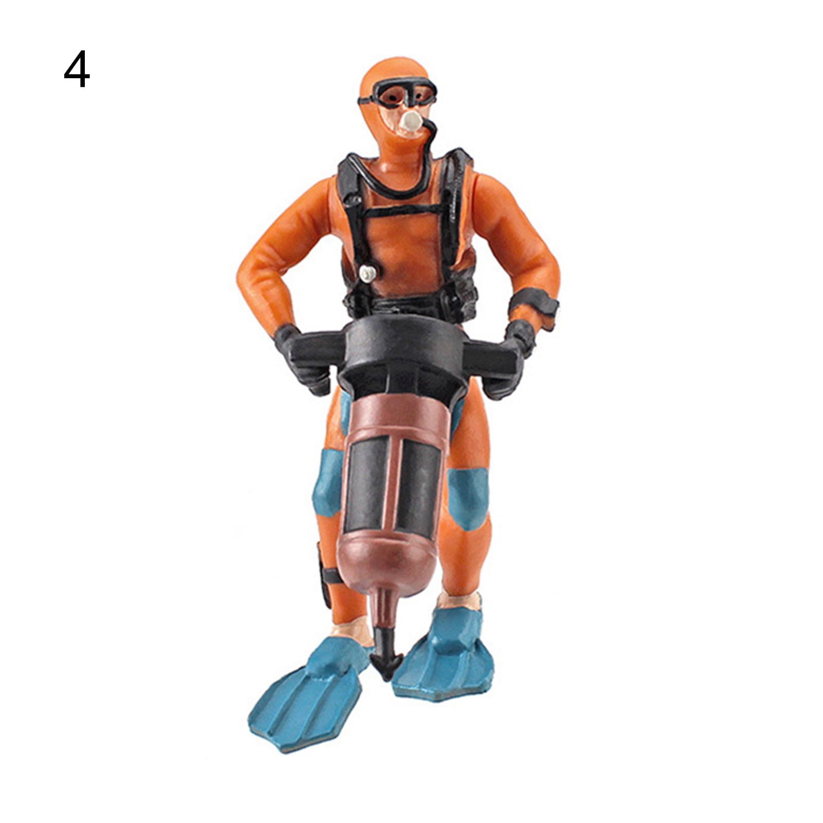 Diver Figure Realistic DIY PVC Simulation Seabed Exploration Swimmer ...