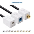 Cable Matters UL Listed 5-Pack 1-Port Keystone Jack Surface Mount Box ...
