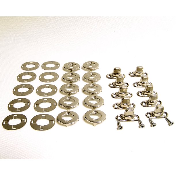 Common Sense Turn Button Fastener 10 Piece Set, w/ ½" Mounting Screws ...