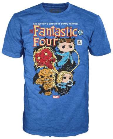 Funko Marvel Collector Corps The Fantastic Four T-Shirt (Large ...