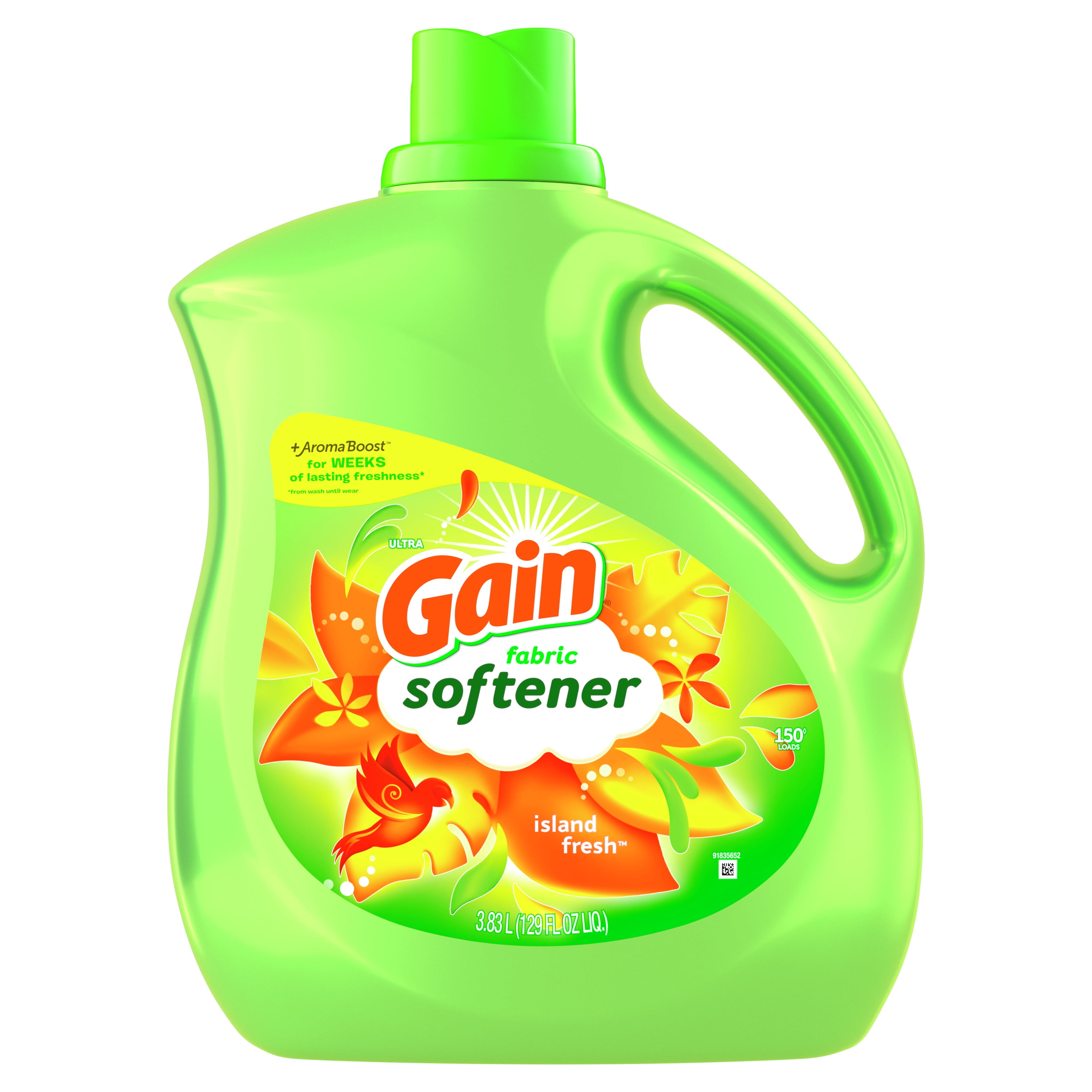 Gain Island Fresh, 150 Loads Liquid Fabric Softener, 129 fl oz ...