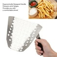 Popcorn Scoop Ergonomic Single Handle Stainless Steel Fries Scooper ...