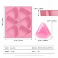 6-hole oval triangle soap mold, 1pc hand-made glue mold, easy to fall ...