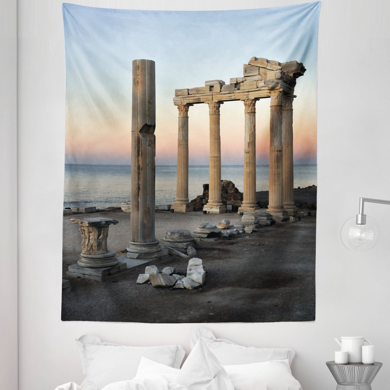 Architecture Tapestry, Culture Photo of Historic Greek Ruins and Stones ...