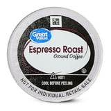 Great Value Dark Roast Espresso Coffee Pods 12 Count Single Serve for ...