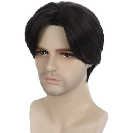 Attack on Titan Levi Co play Men hort traight Middle Part ( lack ...