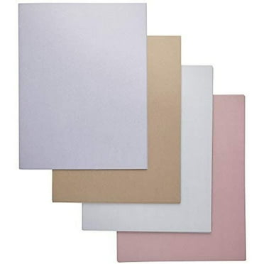 DCWV Single-Sided Cardstock Stack 6"X6" 24/Pkg Glitter Pastels Solid ...