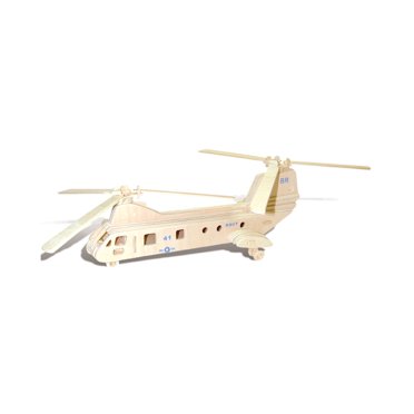Puzzled 3D Puzzle Wood Craft Construction Kit, Apache Helicopter - Walmart.com