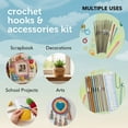 100Pcs Incraftables Crochet Kit, Ergonomic Crochet Hooks Set with ...