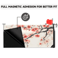 Peach Blossom Magnetic Mailbox Cover with Floral Pattern, Standard Size ...