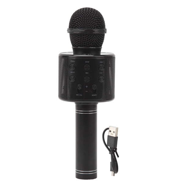 Micrófono de karaoke inalámbrico Bluetooth 3 en 1, altavoz portátil de ...