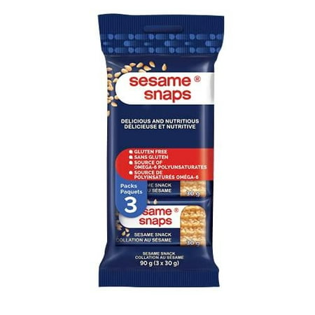 Sesame Snaps, Classic, Healthy Vegan Snack, Ready to Eat, On The Go, No ...