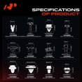 A-Premium 200-Pack (17-Type) Car Retainer Clip Kit Compatible with Kia ...