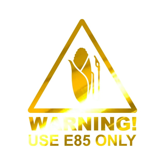 E85 Only Sticker Decal Die Cut - Self Adhesive Vinyl - Weatherproof ...