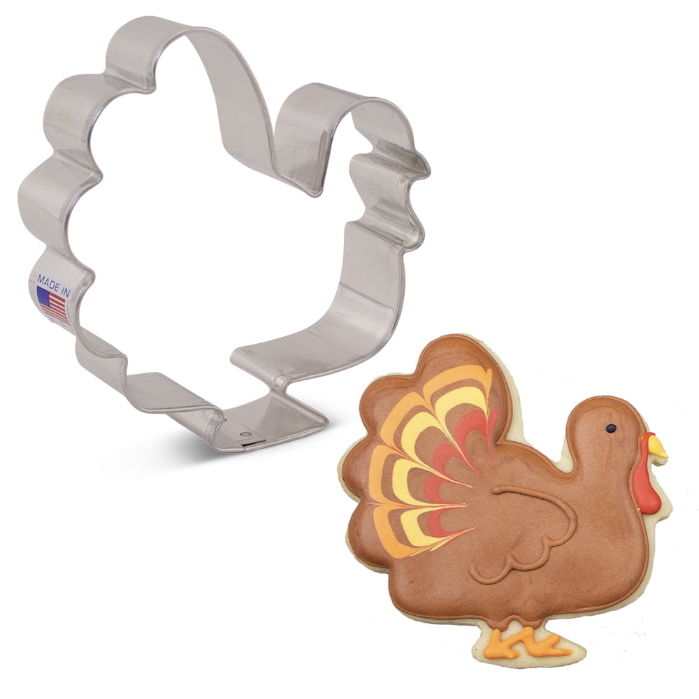 Ann Clark Thanksgiving Turkey Cookie Cutter 3.75", Made in USA ...