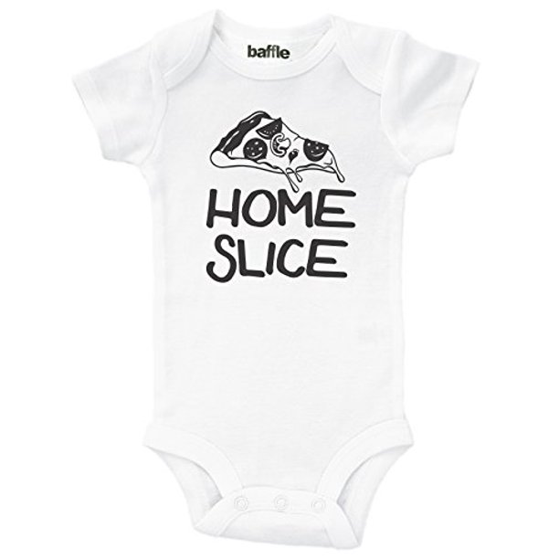 Baby Home Slice Funny Pizza Onesie for Boys or Girls Bodysuit 3mo ...