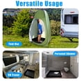 Portable Camping Shower Pan 41In Square Foldable PVC Shower Base with ...