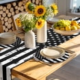 Black White Round 13 Inch Placemats Set of 8, Retro Stars Stripes Flag ...