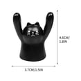 Weloille Raising Hand Animal Resin Figurine, Cute Mini Statue, Creative ...