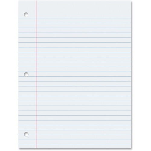 Pacon Wide Ruled Filler Paper 200 Sheets – Wide Ruled – 0.38′ Ruled Red ...