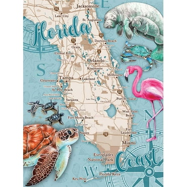 Beaches of Florida, a 550-piece Puzzle by Heritage Puzzles - Walmart.com