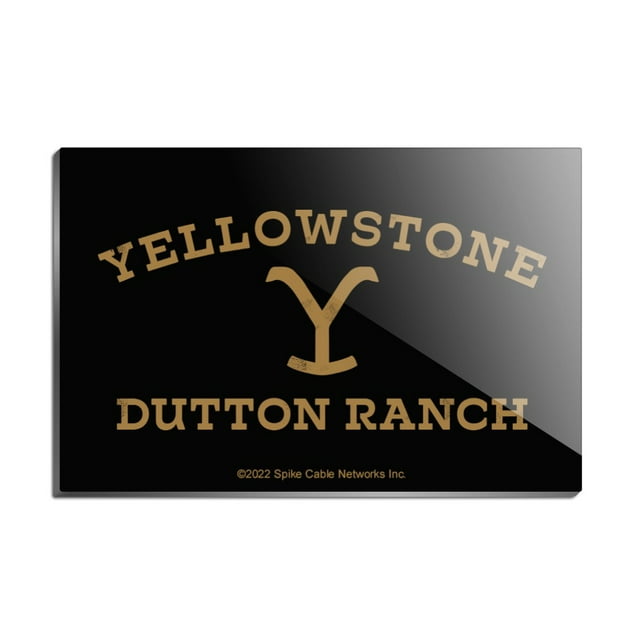 Yellowstone Dutton Ranch Rectangle Acrylic Fridge Refrigerator Magnet ...
