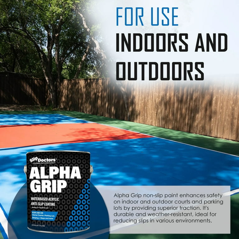 Garage Floor Paint Alpha Grip Non-Slip Paint For Concrete & Asphalt ...