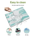 Aqua Ocean Waves Doormat Non Slip Diatomaceous Earth Door Mat Absorbent ...