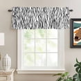 Black White Lines Valances for Windows Farmhouse Kitchen Curtains ...