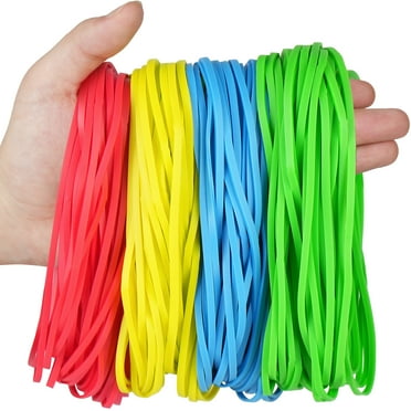 BAZIC Rubber Bands, Assorted Size 1/2 Lbs., Colors Sizes May Vary, 4 ...
