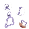 Unique Bargains 4 Pcs Cartoon Bears Spring Keyring Purple Zinc Alloy ...