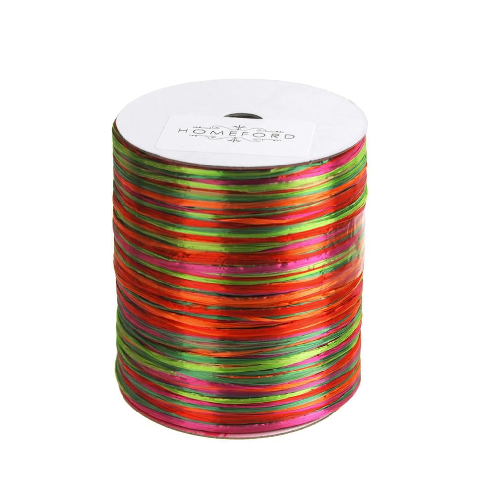 Rayon Raffia Multi-Color Roll, 5mm, 54 Yards, Red/Green - Walmart.com
