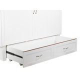 Madison Murphy Bed Chest with Charging Station & Coolsoft Mattress in ...