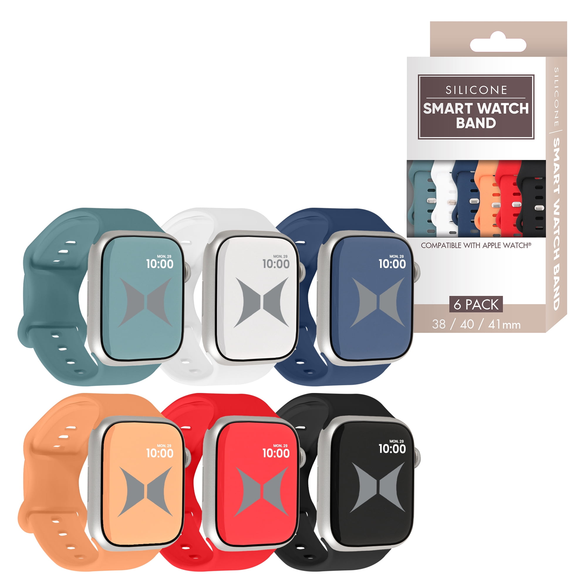 Xtreme Smart Watch Soft Silicone Band 6 Pack – Small Size Xtreme Smart Watch Soft Silicone Band 6 Pack – Small Size