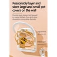 Punch-Free Wall Pot Lid Holder, space saving installation, firm stable ...