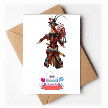 Traditional Shadow Play Chinese Opera Happy Birthday Greeting Cards ...