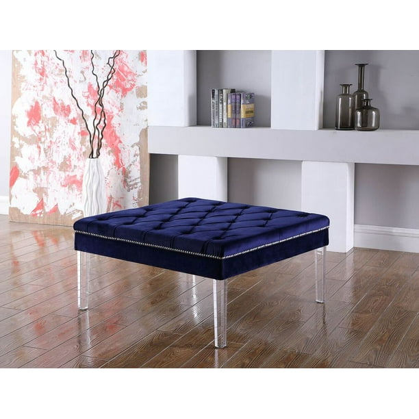 18" in NAVY BLUE DIAMOND TUFTED COFFEE TABLE - Walmart.com - Walmart.com