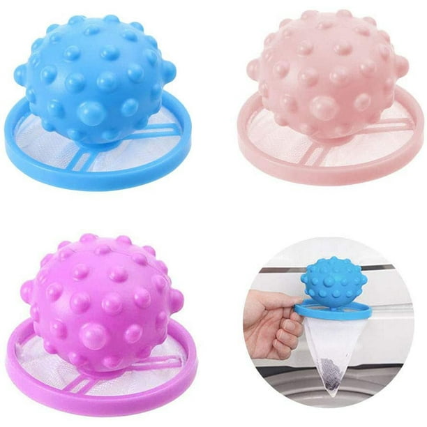 Washing Machine Hair Catcher Reusable Floating Fluff Catching Net Bag ...