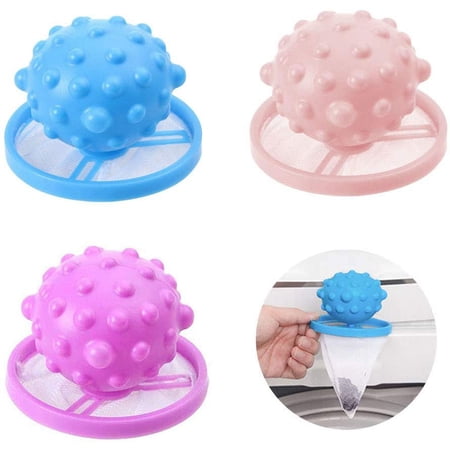 Washing Machine Hair Catcher Reusable Floating Fluff Catching Net Bag ...