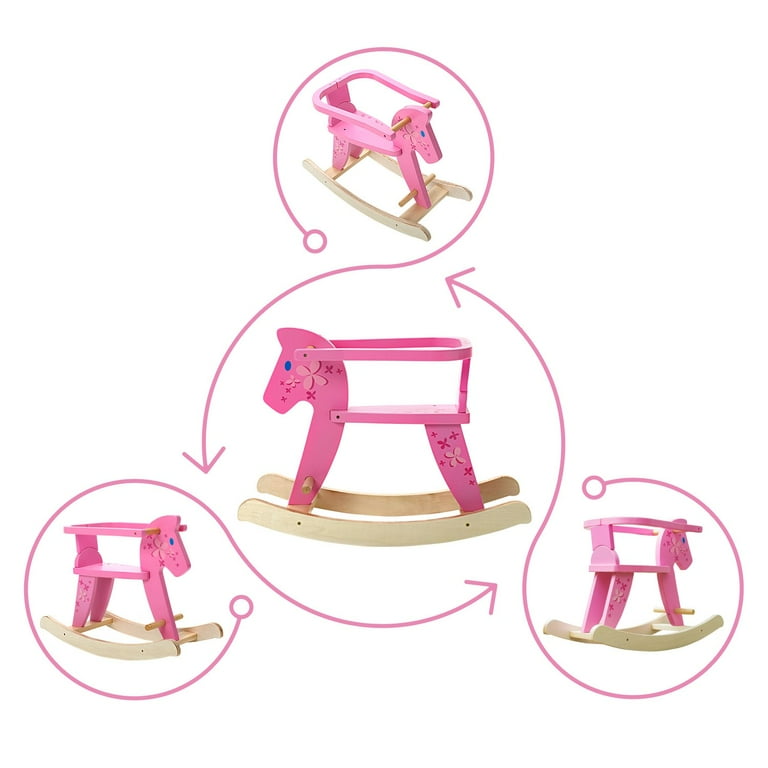 Pink Rocking Horse Clipart