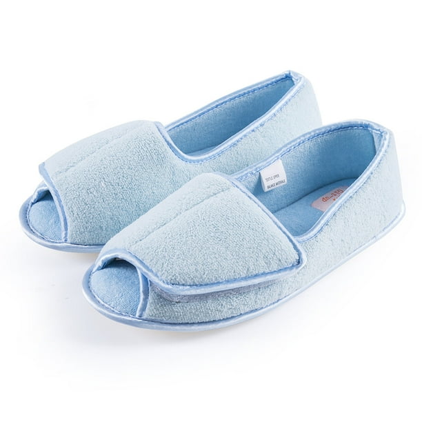 Diabetic Slippers for Women Memory Foam Arthritis Edema Adjustable Open ...